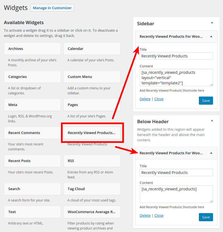 Recently Viewed Products Widget - StoreApps
