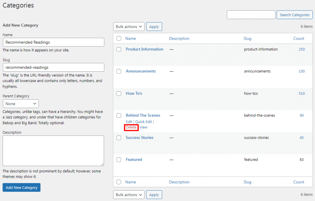 A Simple Way to Bulk Remove/Delete Categories in WordPress - StoreApps