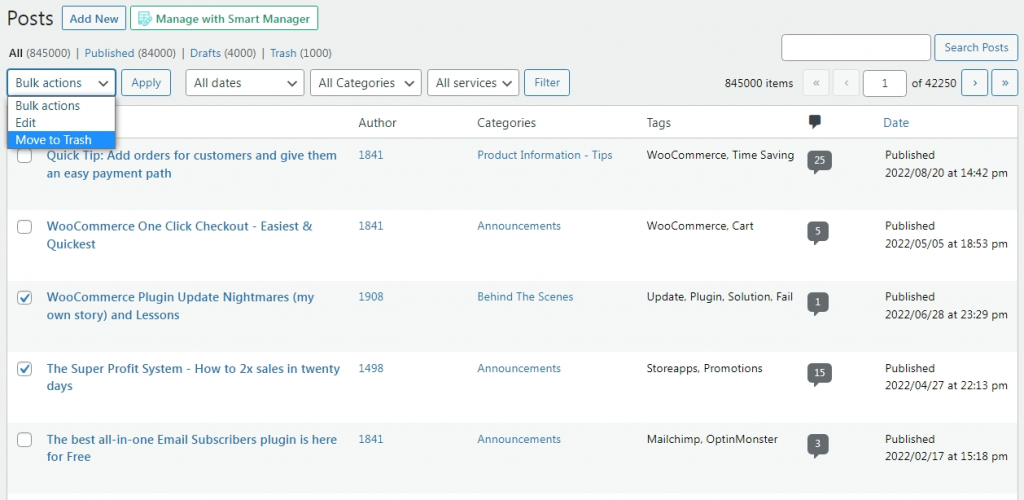 How to Bulk Delete WordPress Posts and Pages: A Quick Guide - StoreApps