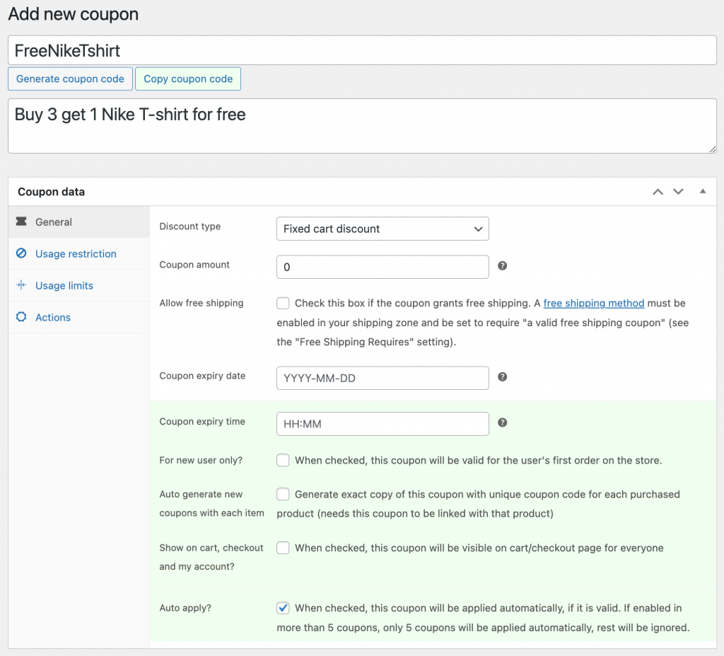 How to Set Up WooCommerce Buy 3 Get 1, Buy 5 Get 1 Deals?