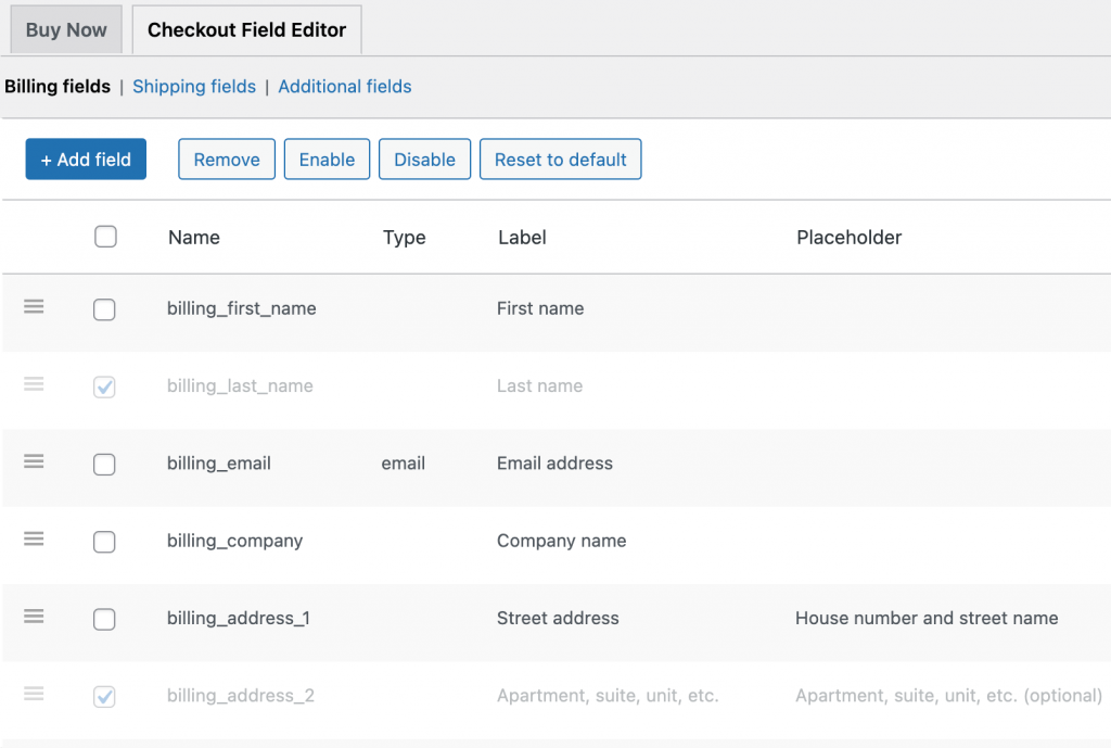 Cashier - Checkout Field Editor for WooCommerce Plugin